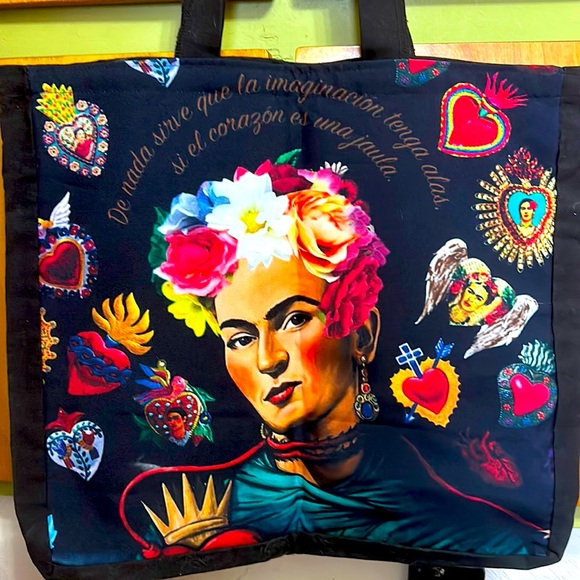 Bags | Brand New Frida Kahlo Bag With Zipper | Poshmark